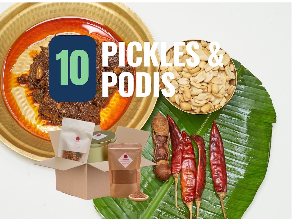 10 Pickle Podi Box (any 10) - Girija Paati